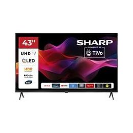 Sharp 43HM5745E, QLED-Fernseher 108 cm (43 Zoll), schwarz, UltraHD/4K, Triple Tuner