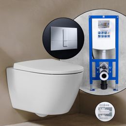 ROCA Ona Komplett-SET Wand-WC mit neeos Vorwandelement,, A346687620+16791CR#SET,