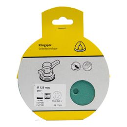 Klingspor PS 77 CK Schleifmittel (Set), 125 mm Lochform GLS5, SB-verpackt im Reiter (367315)