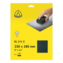 Klingspor KL 371 X Bogen, 230 x 280 mm Korn 80, SB-verpackt im Reiter (241784)