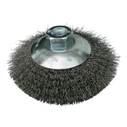 Klingspor Kegelb&uuml;rste, 125 mm, Gewinde M 14 0,3 Stahl (370724)