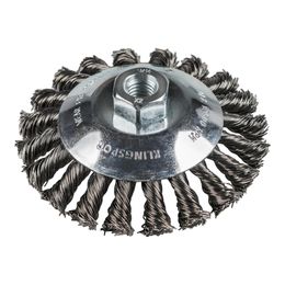 Klingspor Kegelb&uuml;rste gezopft Anzahl Reihen 1 115 mm Gewinde M 14 0,5 Stahl (358328)