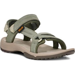 Teva Terra Fi Lite Suede Outdoorsandalen Damen - Gr&ouml;&szlig;e 37 - gr&uuml;n
