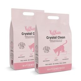 KatKare Crystal Clean Smarte Katzenstreu 2x6,2 l