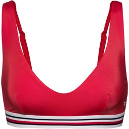 Tommy Hilfiger Scoop Bikini Oberteil Damen - Gr&ouml;&szlig;e S - rot