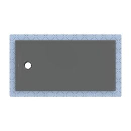 Geberit CleanFloor30 Duschfl&auml;che 551009DM1 bodeneben, mit Dichtvlies, 80 x 160 cm, graphit / matt