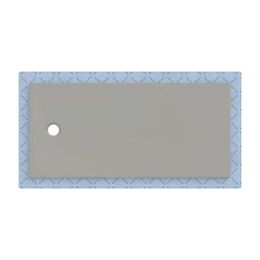 Geberit CleanFloor30 Duschfl&auml;che 551010291 bodeneben, mit Dichtvlies, 80 x 170 cm, grau / matt