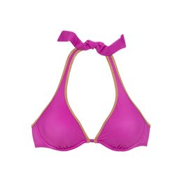Bruno Banani Bikini-Top Damen Gr&ouml;&szlig;e 85 dunkellila
