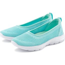 Lascana sheego Gro&szlig;e Gr&ouml;&szlig;en Sneaker Ballerinas, mint, Gr&ouml;&szlig;e 43 - Damen