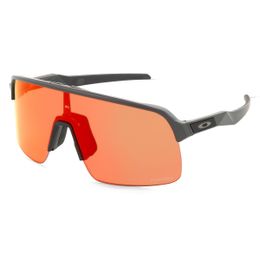 Oakley OO9463 SUTRO LITE | Herren-Sonnenbrille | Fassung: Halbrand, Monoscheibe, Kunststoff, Grau Matt | Glasfarbe: Rot Verlaufend