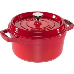 Staub La Cocotte 20cm rund, rot, Gusseisen