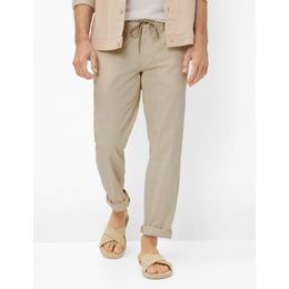 Eurex By Brax Herren Chino Style TILL ECRU CHECK, hellbeige, Gr. 24
