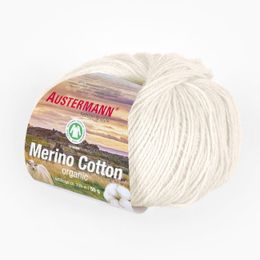 Merino Cotton organic von Austermann , Natur, aus Schurwolle