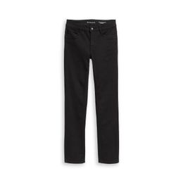 Tom Tailor Damen TTALEXA STRAIGHT Jeans, schwarz, Uni, Gr. 28/32