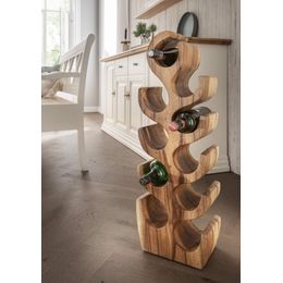 Faktorei Weinregal Suar Holz f&uuml;r 10 Flaschen 23 x 17 x 80 cm skandinavische Deko Online Shop
