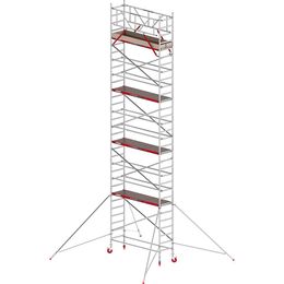 Altrex Fahrger&uuml;st RS TOWER 41 schmal, Holzplattform, L&auml;nge 1,85 m, Arbeitsh&ouml;he 10,20 m