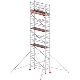 Altrex Fahrger&uuml;st RS TOWER 41 schmal, Holzplattform, L&auml;nge 1,85 m, Arbeitsh&ouml;he 9,20 m