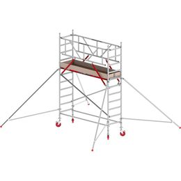 Altrex Fahrger&uuml;st RS TOWER 41 schmal, Holzplattform, L&auml;nge 2,45 m, Arbeitsh&ouml;he 4,20 m
