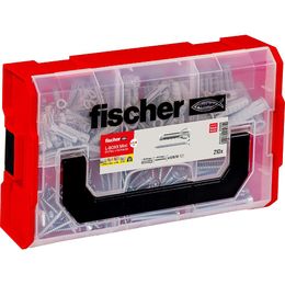 Fischer FixTainer - SX-D&uuml;bel/Schrauben-Box, mit Tragegriff und transparentem Deckel, 210-teilig