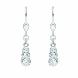 Adelia&acute;s Paar Ohrh&auml;nger ADELIA&acute;S "Ohrh&auml;nger Ohrringe 925 Silber mit Zirkonia &ndash; Silberohrringe", silber, Ohrringe, Damen, Damen, Silber 925 (Sterlingsilber), Silberohrringe