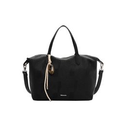 Shopper Tamaris "Shopper TAS Karen", Damen, Gr. B/H/T: 40cm x 27cm x 16cm 0, schwarz (schwarz 100), Polyurethan, Taschen Shopper