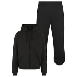 Trainingsanzug Urban Classics "Urban Classics Herren Blank Suit", Herren, Gr. L, schwarz, 65% Baumwolle, 35% Polyester, unifarben, Sportanz&uuml;ge Trainingsanzug
