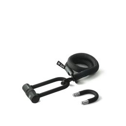 texlock eyelet UX-lock onyx black 100 cm - Seil mit B&uuml;gelschloss - Fahrradschloss Textilschloss