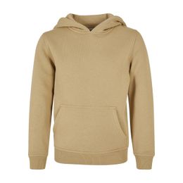 Kapuzensweatshirt Urban Classics "Urban Classics Herren Boys Basic Sweat Hoody", Jungen, Gr. 122/128, unionbeige, 65% Baumwolle, 35% Polyester, unifarben, Sweatshirts