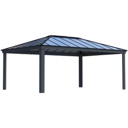 Pavillon PALRAM - CANOPIA "Dallas", grau, Pavillons, 611,5 x 425,5cm, Anthrazit