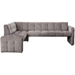 Essbank exxpo - SOFA FASHION "Barista, bequem und elegant, hohe Bodenfreiheit", cappuccino, B:245cm H:83cm T:159cm, Sitzb&auml;nke, Essbank, Eckbank Barista bequem und elegant, hochwertige Detailverarbeitung