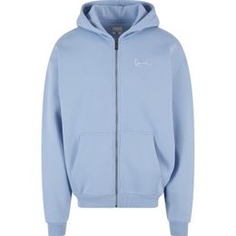Sweatjacke Karl Kani "Karl Kani Herren", Herren, Gr. XL, light blau, 80% Baumwolle, 20% Polyester, unifarben, Sweatjacken Sweatjacke