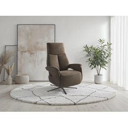 Sit & More TV-Sessel SIT & MORE "TV Lazy", braun, B:75cm H:117cm T:85cm, 100% Polyester, Sessel, zur Auswahl mit Herz-Waage-Position