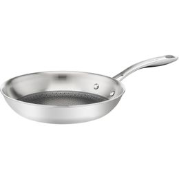 Bratpfanne Tefal "Eternal Mesh", silber (edelstahlfarben), &Oslash;:28cm, Pfannen, Bratpfanne, Triply3-Schicht-Material, Mesh-Beschichtung, alle Herdarten, Induktion