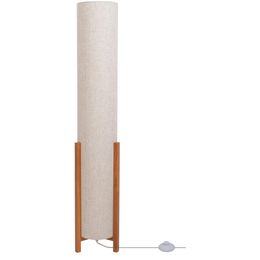 N&auml;ve N&Auml;VE Stehlampe "Matida", beige (natur), 1, &Oslash; 18cm H: 110cm, 1 Stk., Leuchten, 1xE27 exkl., Holzgestell, Textilschirm natur, H: ca. 32cm, D: ca. 22cm, Stehlampe