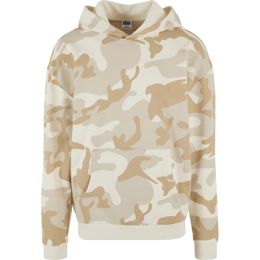 Kapuzensweatshirt Urban Classics "Urban Classics Herren Easy Camo Hoody", Herren, Gr. L, simplesandcamo, 65% Baumwolle, 35% Polyester, mehrfarbig, Sweatshirts