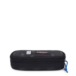 Schreibger&auml;teetui Eastpak "OVAL SINGLE NBA Patch", Kinder, schwarz, Polyester, Schreibger&auml;teetuis, Schlamperm&auml;ppchen, Schulm&auml;ppchen mit Logoschriftzug