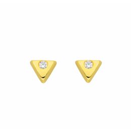 Adelia&acute;s Paar Ohrh&auml;nger ADELIA&acute;S "Ohrstecker Ohrringe 333 Gold ( 8K ) mit Zirkonia &ndash; Goldohrringe", gold, Ohrringe, Damen, Damen, Gold, Goldohrringe