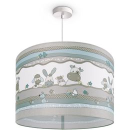 Paco Home Pendelleuchte "Cosmo 210", wei&szlig;, 1, &Oslash; 45,5cm H: 27cm, Leuchten, Kinderlampe Deckenlampe LED Kinderzimmer Lampe Tier-Motiv, E27, Pendelleuchte