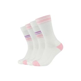 Socken s.Oliver "Tennissocken 4er Pack", Damen, Gr. 39-42, almond blossom, 66% Baumwolle, 28% Polyester, 5% Elastodien, 1% Elasthan, gestreift, Socken Socken