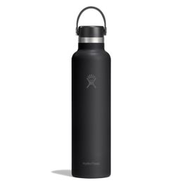 Trinkflasche Hydro Flask "24 OZ Standard Flex Cap, 710 ml", schwarz, H:27,4cm, Edelstahl, Trinkflaschen, Trinkflasche