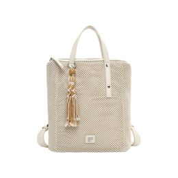 Rucksack SURI FREY "Rucksack SFY Gitty", Gr. B/H/T: 30cm x 34cm x 11cm, beige (beige 400), Polyester, Rucks&auml;cke Rucksack