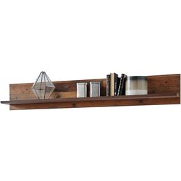 Wandregal FORTE "Clif", braun (old wood vintage), B:160cm H:25,6cm T:21,9cm, Regale, Wandregal, Breite 160 cm