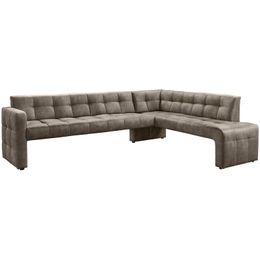 Essbank exxpo - SOFA FASHION "Barista, bequem und elegant, hohe Bodenfreiheit", dolphin, B:265cm H:83cm T:199cm, Sitzb&auml;nke, Essbank, Eckbank Barista bequem und elegant, hochwertige Detailverarbeitung