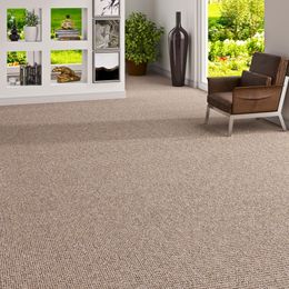 Teppichboden OTTO HOME "Ruva, Schlinge, Gesamth&ouml;he 6 mm", grau, B:400cm L:100cm, Kunstfaser, Teppiche, strukturierte Oberfl&auml;che, Breite 400 cm, strapazierf&auml;hig, Wohnzimmer