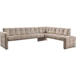 Essbank exxpo - SOFA FASHION "Barista, bequem und elegant, hohe Bodenfreiheit", beige, B:265cm H:83cm T:199cm, Sitzb&auml;nke, Essbank, Eckbank Barista bequem und elegant, hochwertige Detailverarbeitung