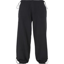 Jogginghose Urban Classics "Urban Classics Herren Parachute heavy Sweatpants", Herren, Gr. M, US-Gr&ouml;&szlig;en, schwarz, 100% Baumwolle, unifarben, loose fit, Hosen Jogginghose
