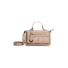 Schultertasche GATTINONI "Denise Soft Flap Bag Damen", Damen, Gr. B/H/T: 17cm onesize, beige, PVC, Polyurethan, Taschen Schultertasche, Schultertasche Damen, Abendtasche, Fashion, Lifestyle, Sale
