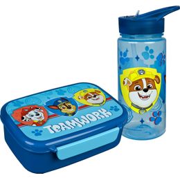 Lunchbox Scooli "Brotzeitdose & Trinkflasche, PAW Patrol", Kinder, blau, Lebensmittelaufbewahrungsbeh&auml;lter Lunchbox, mit Trinkflasche