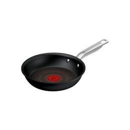 Bratpfanne Tefal "Experience", schwarz, B:21,8cm H:6,7cm L:38cm &Oslash;:20cm, Pfannen, Bratpfanne, FusionCore Antihaftversiegelung, Induktion, Temperaturanzeiger