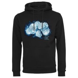 Kapuzensweatshirt MisterTee "MisterTee Herren Ice Rings Hoody", Herren, Gr. XXL, schwarz, 65% Baumwolle, 35% Polyester, bedruckt, Sweatshirts